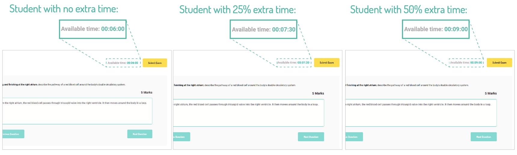 👩‍🎓 Extra Time (in tests, checkpoints and exams)