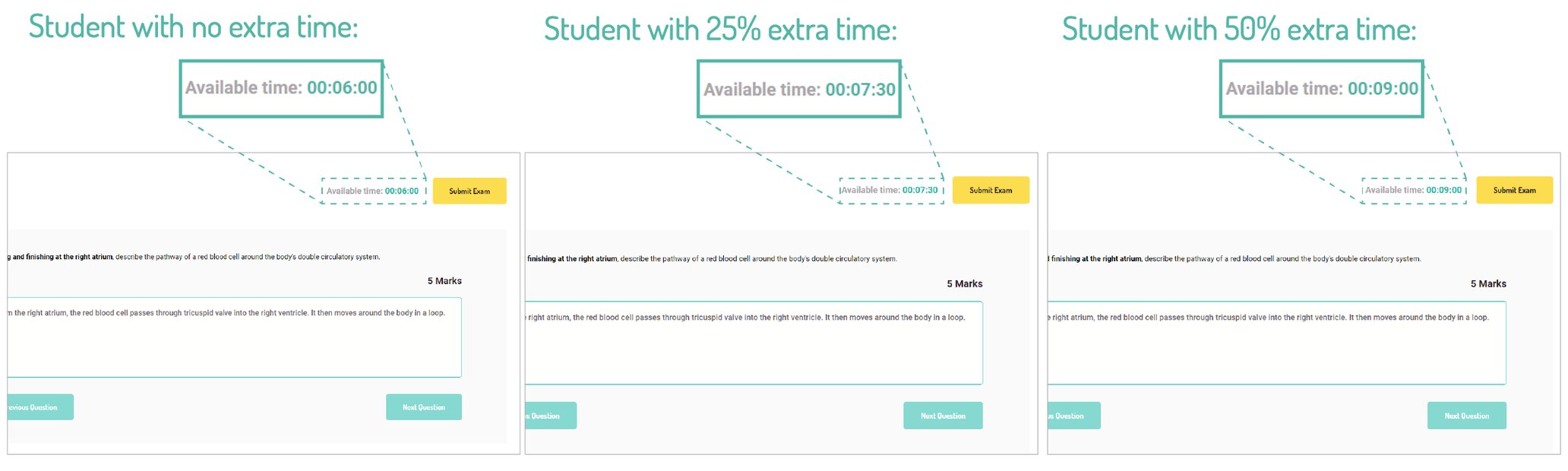 👩‍🎓 Extra Time (in tests, checkpoints and exams)